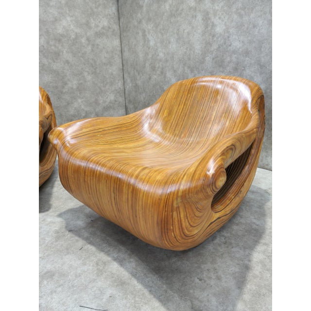 1970s Vintage Modern Strata Chair Styled After Stew - Pair | Chairish