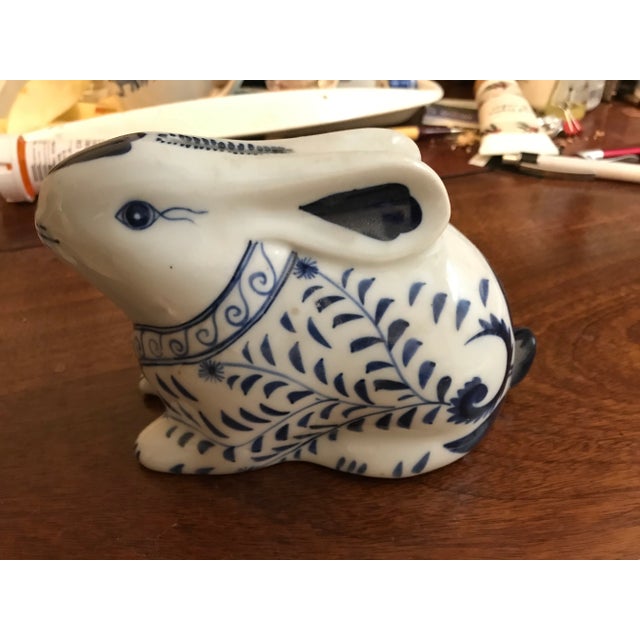 Vintage 1960s Porcelain Bunny Bank | Chairish