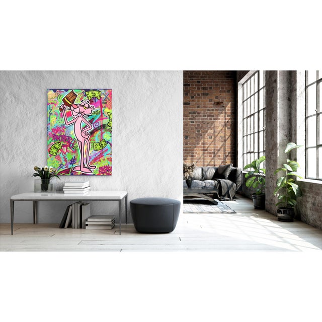 "Pink Panther Graffi" Original Artwork by Sean Keith | Chairish