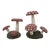 Pair Vintage Painted Stone Toadstools Mushrooms With Red Caps | Chairish