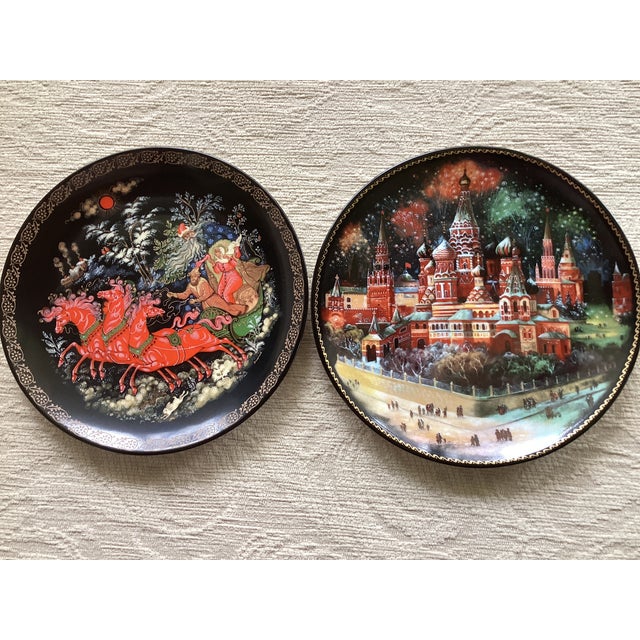 Vintage Tianex Decorative Plates Depicting Russian Fairy Tales-Set of ...
