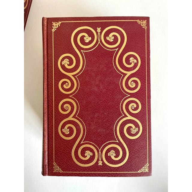 Set of 4 International Collectors Edition 1950's Red Leather Books ...