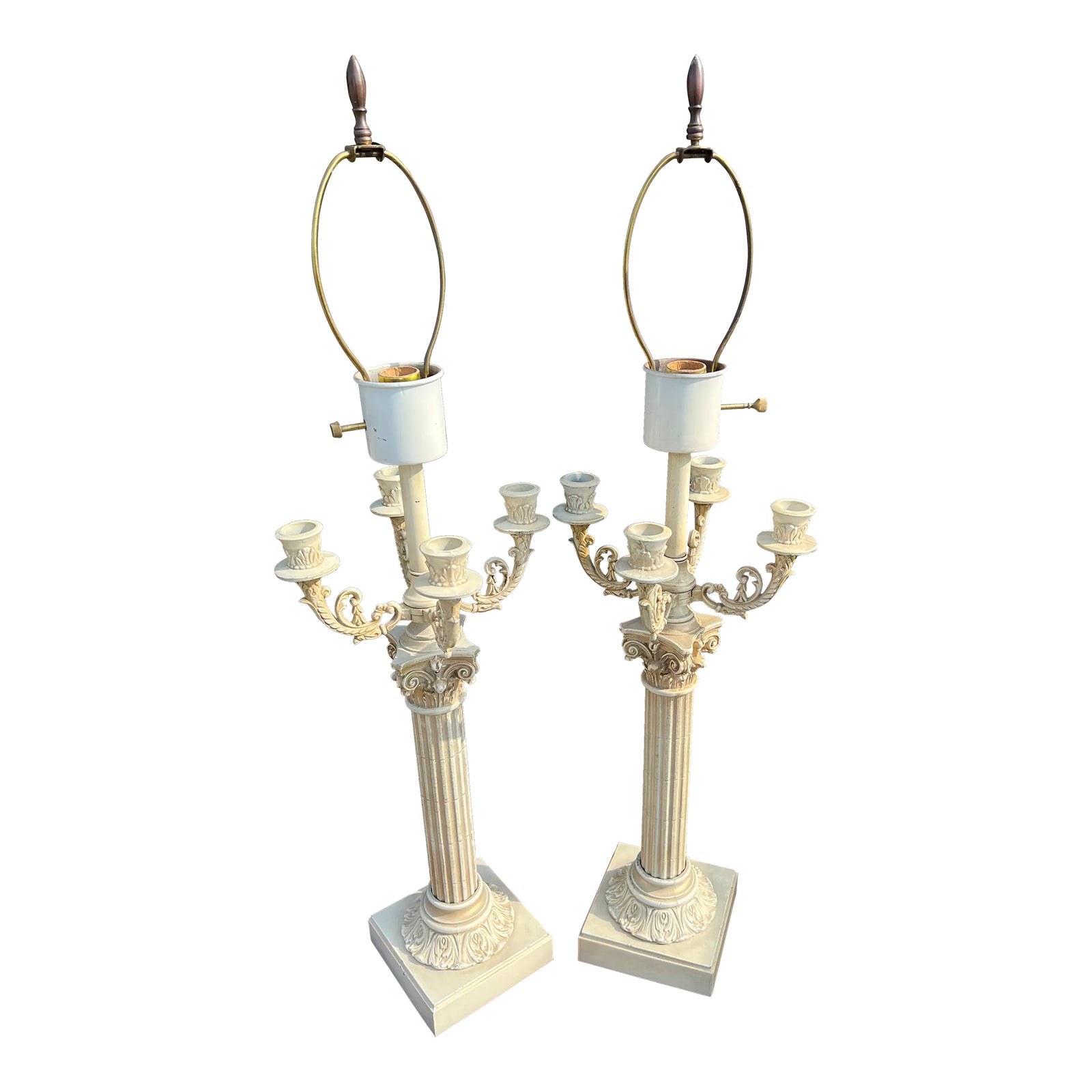 1930s Neoclassical Lamps - a Pair | Chairish