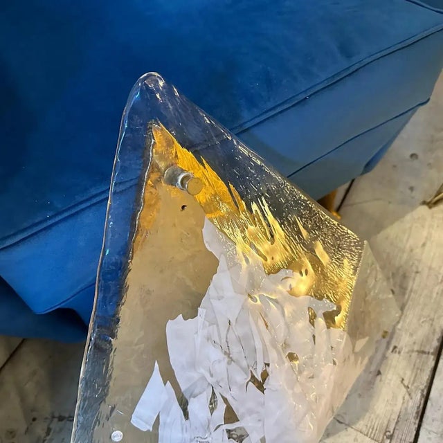 Mid-Century Modern Murano Glass Triangular Wall or Ceiling Light by La ...