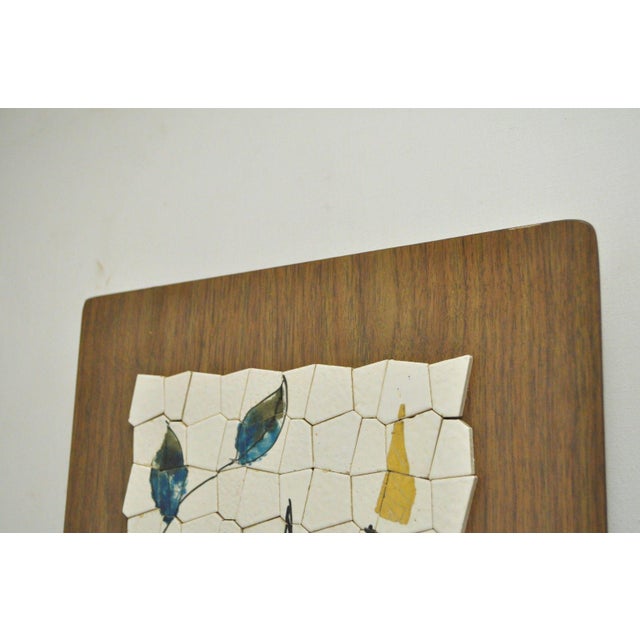 Vintage Andre Mid-Century Modernist Abstract Music Instrument Tile Wall ...