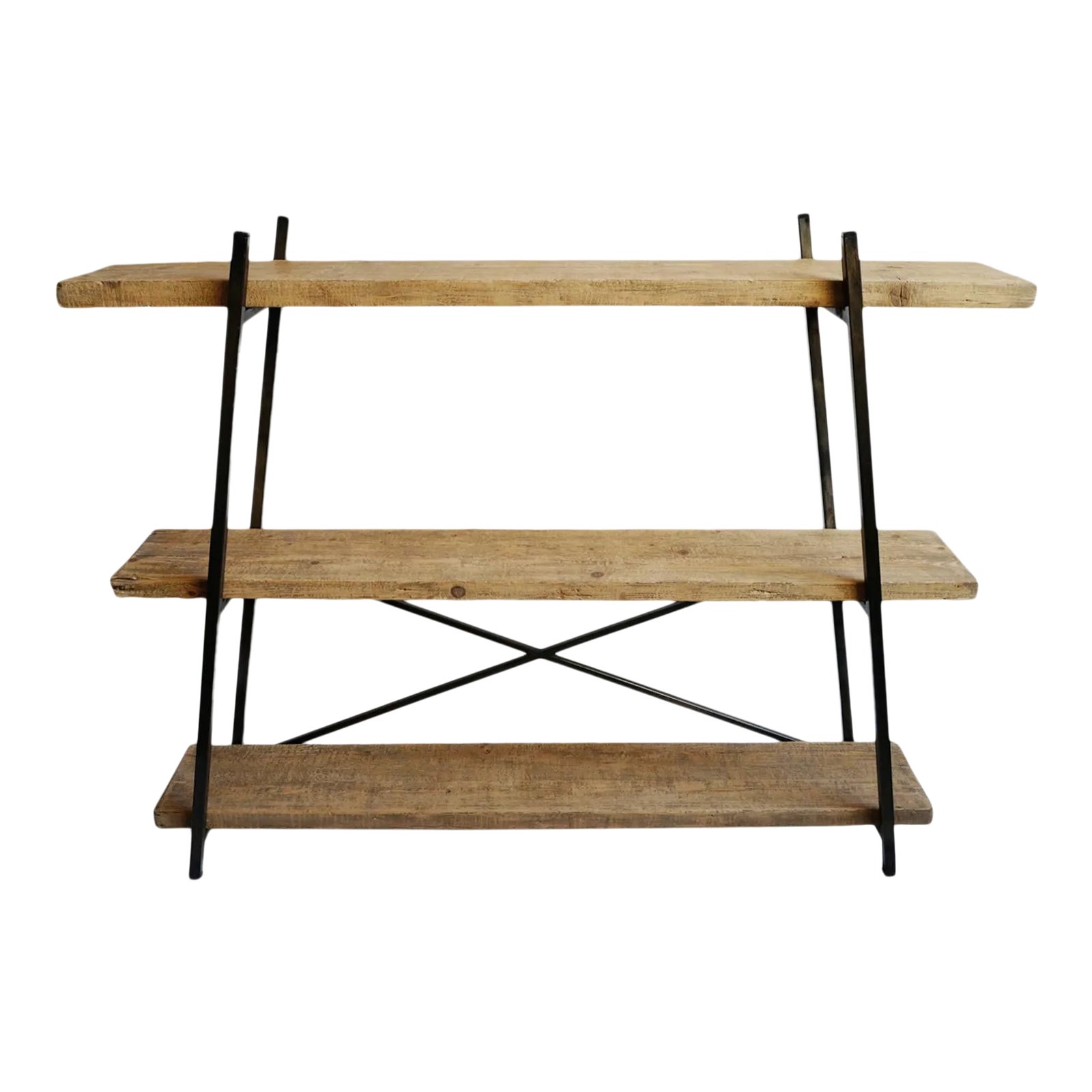 Salvaged Plank Tilt Shelf | Chairish