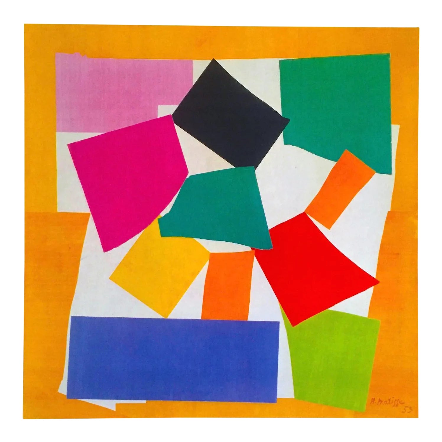 Henri Matisse Vintage 1973 Mid Century Modern Lithograph Print " the ...