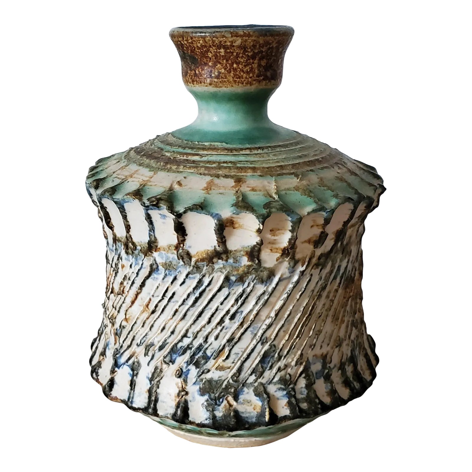 1960 Mid-Century Modern Original Listed Studio Potter James Jim Crumrine Glazed Studio Pottery ...