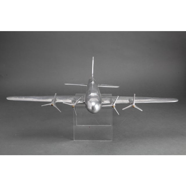Mid-Century Modern Aluminum Airplane Model | Chairish