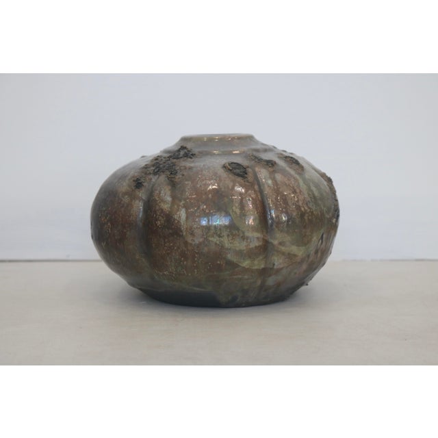 Late 20th Century Tony Evans Raku Pottery Vase, Signed and Numbered ...