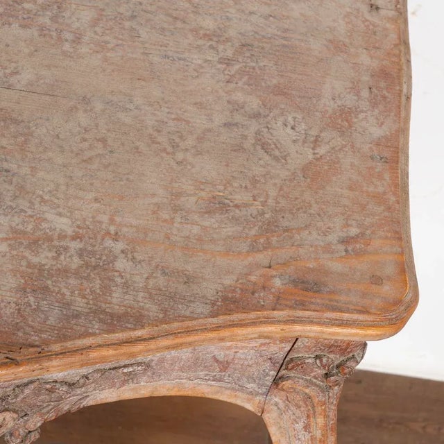 Antique Rococo Red Painted Side Table, Norway Circa 1780-1800 | Chairish