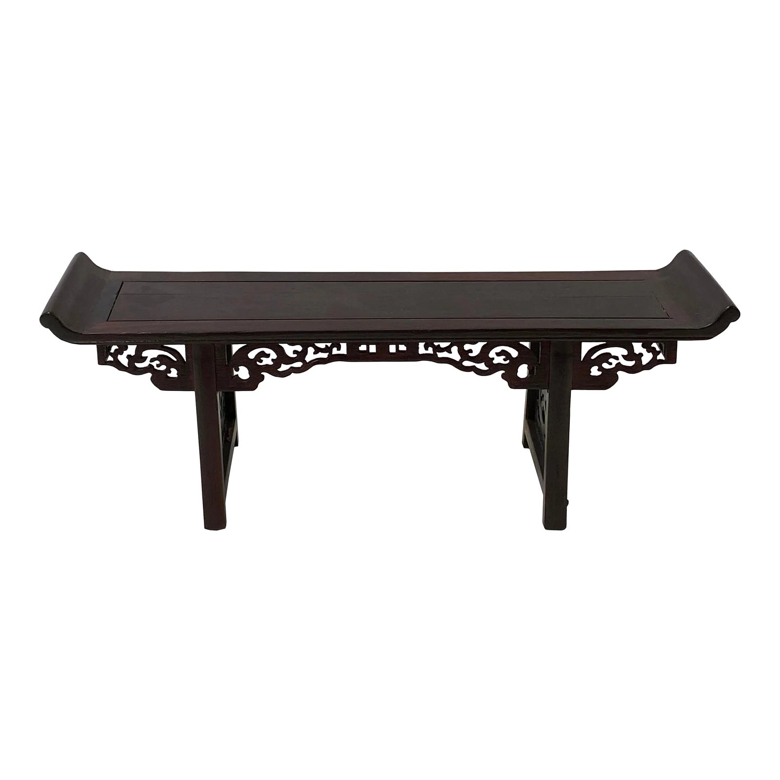 Chinese Solid Wood Handmade Miniature Altar Table Display Decor Art ...