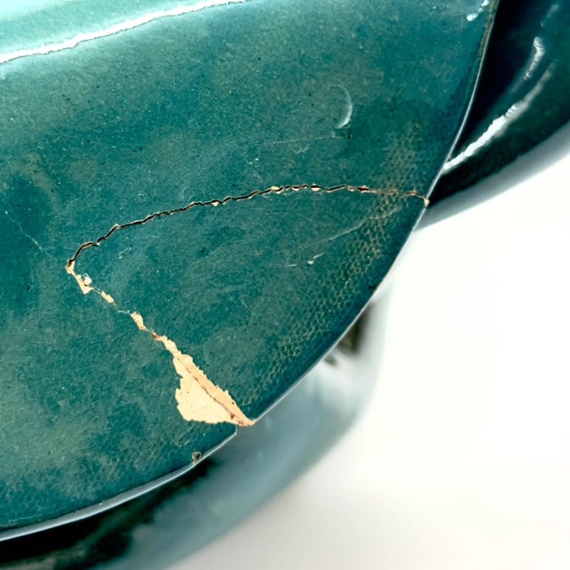 Deep Green Monumental Ceramic Sculptural Bowl by Barbara Wakefield ...