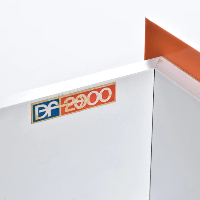 Restored Raymond Loewy Brown Orange and White Df-2000 Tv Stand Credenza ...