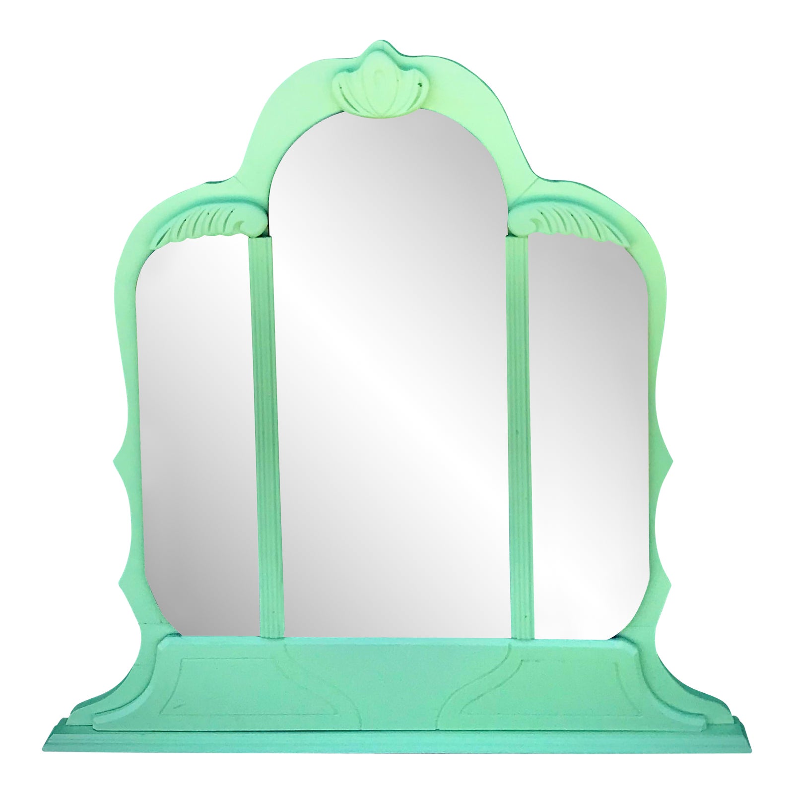 Greenbrier Collection - 1930s Powder Mirror | Chairish