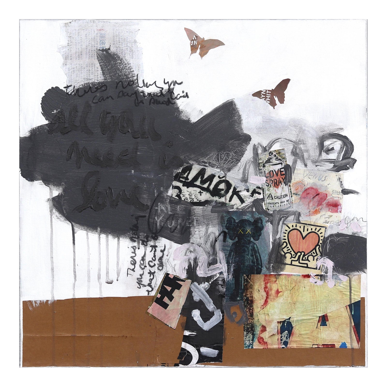 Subway Sonnet #134 All You Need - Mixed Media Street Art on Canvas ...