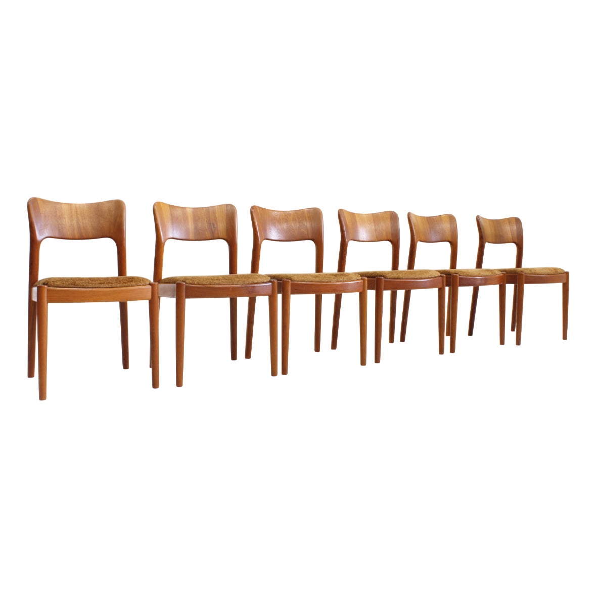Vintage Danish Dining Chairs in Teak by Niels Koefoed for Koefoeds ...