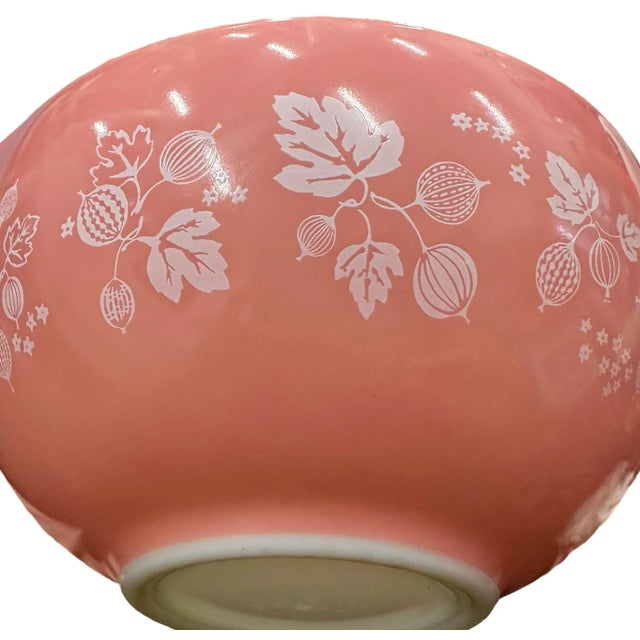 Vintage Pyrex Pink Gooseberry Cinderella Mixing Bowl | Chairish