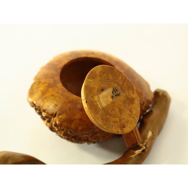 Meiji Japanese Tonkotsu Burl Wood Tobacco Box Sagemono Set for Kaseru ...