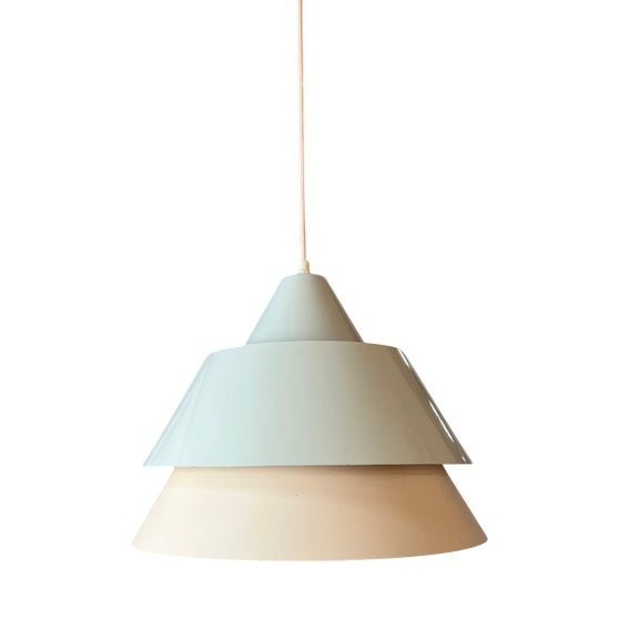 Slatted Lamp in White by Jo Hammerborg for Fog & Mørup | Chairish