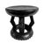 Oka Yoruba Black Wood Stool | Chairish