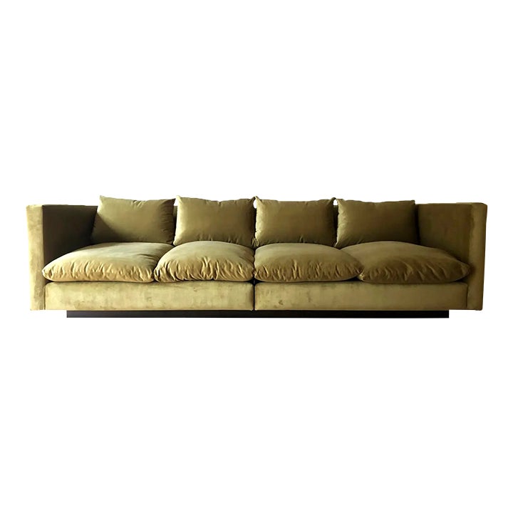 Levitt Modern Platform Sofa | Chairish