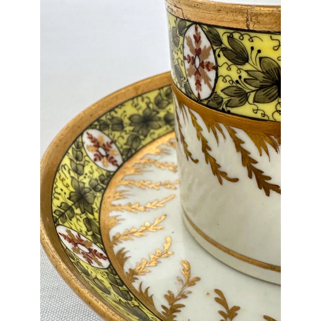 Early Spode 1800's Coffee Can Bute Shape Cup and Saucer, Josiah Spode ...