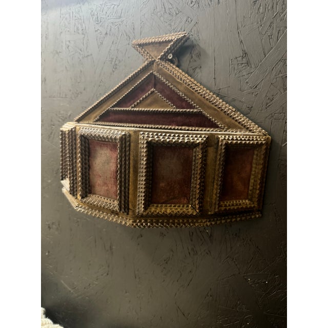 1920’s Tramp Art Hanging of the Wall Objects | Chairish