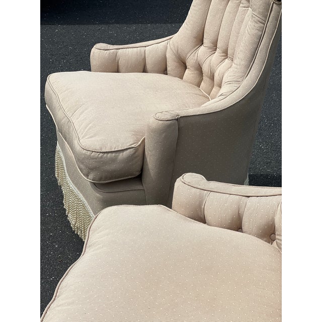 Vintage Matching Pair of Angel Wing Arm Chairs | Chairish