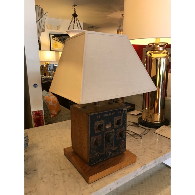 Vintage Transistor Radio Repurposed Into Tabletop/ Desktop Lamp | Chairish