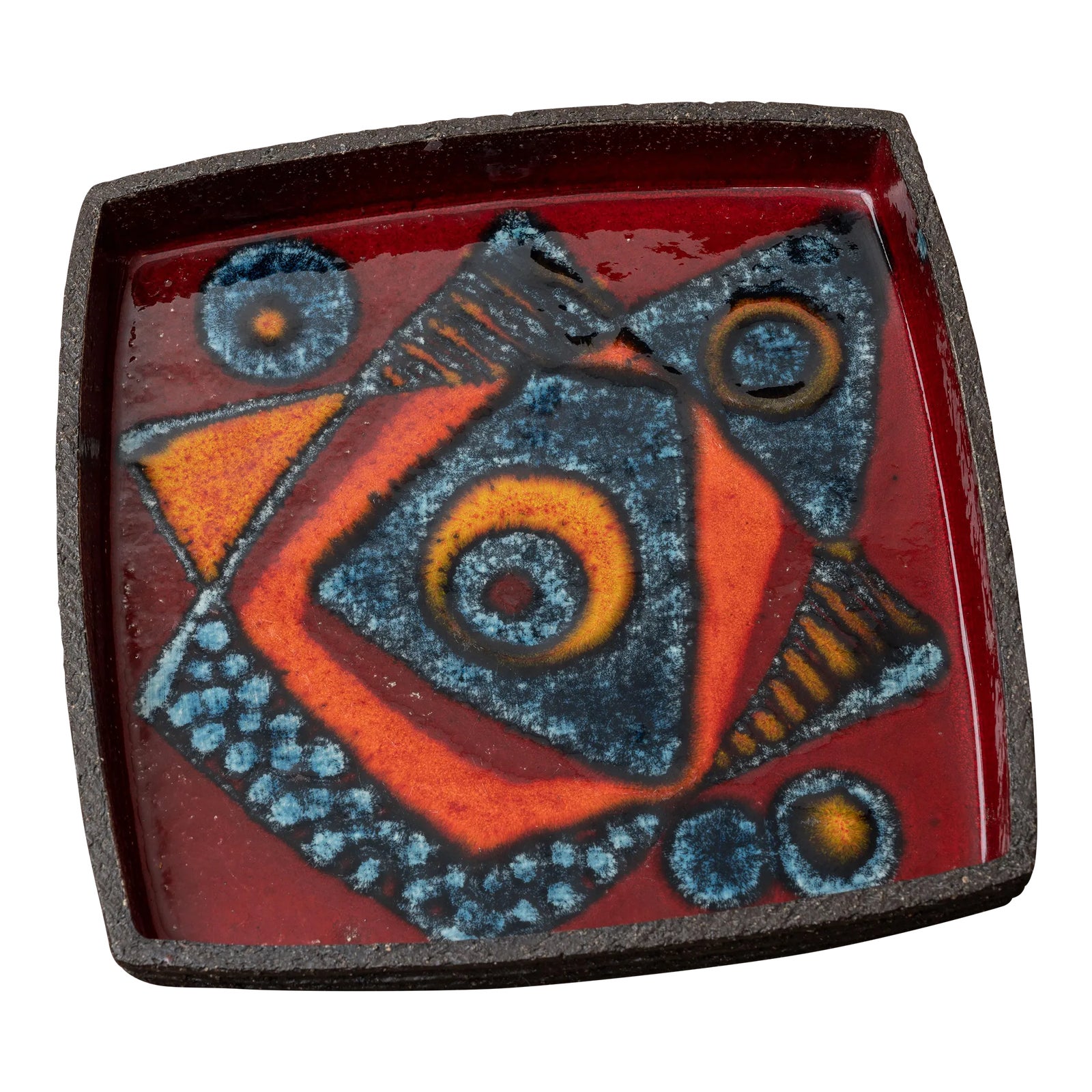 Thomas Toft Studio Ceramics Tray, Denmark, 1950s | Chairish