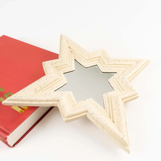 Vintage Plaster Star Wall Mirror | Chairish