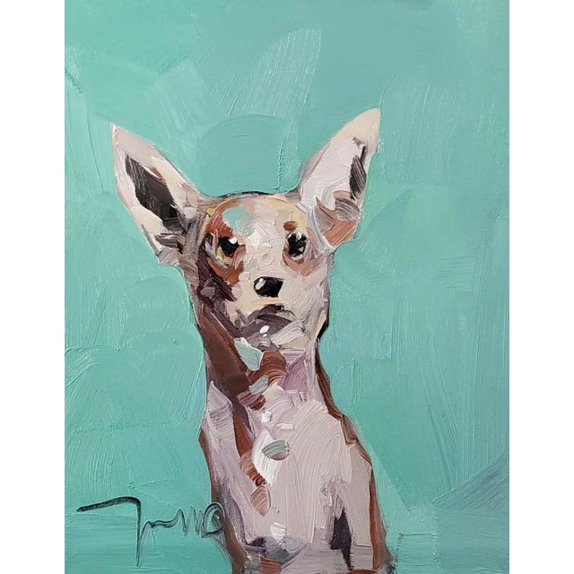 “The Chihuahua” Original Expressionist Dog Portrait Painting by Jose ...