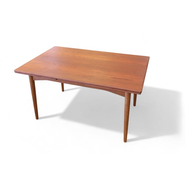 Dining Table Model 50 in Teak with Pull-Out Tops from Omann Jun, 1960s ...