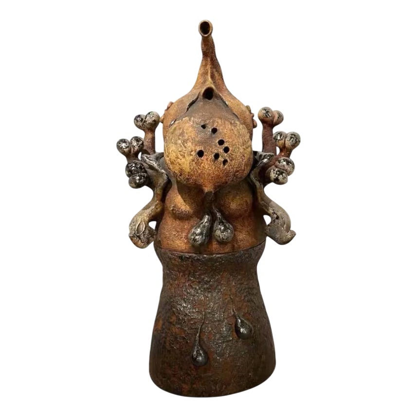 Yves Rhaye, Anthropomorphic Sculpture in Glazed Ceramic, 1970s, Glazed ...