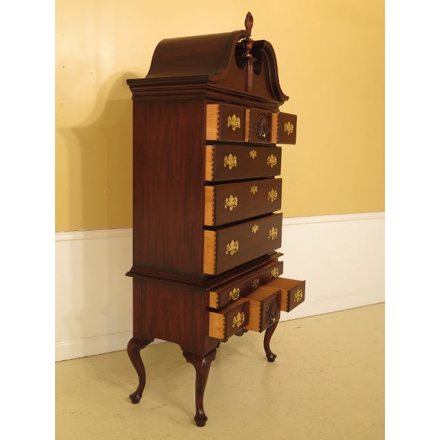 Henkel Harris 3 Part Philadelphia Mahogany Highboy | Chairish