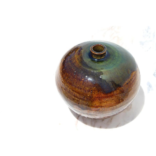 1950s Mid-Century Modern, French Studio Pottery Stoneware Vase | Chairish
