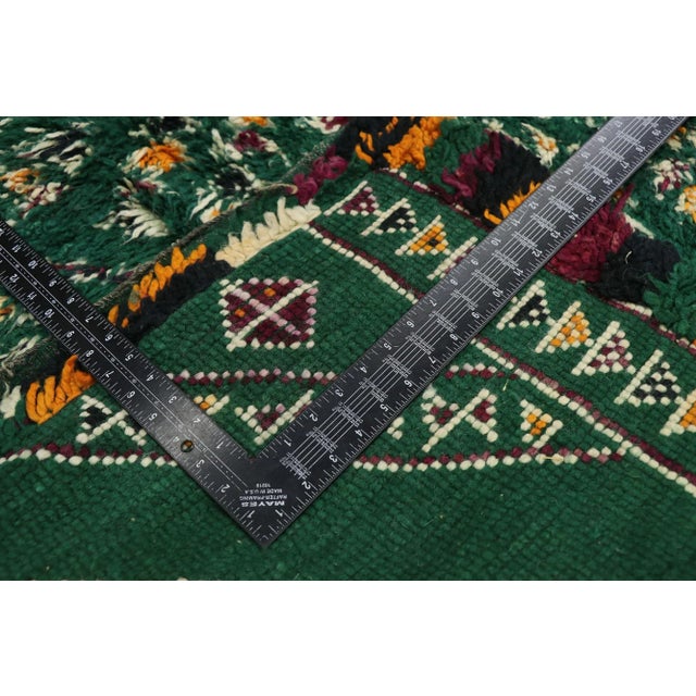 Vintage Green Beni M'Guild Moroccan Rug - 07'00 X 14'00 | Chairish