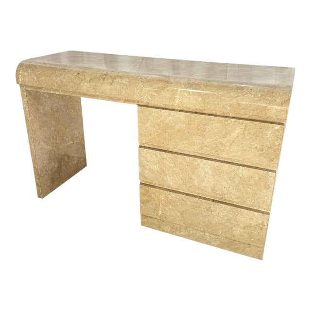 Marble waterfall desk store