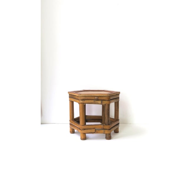 Wicker Bamboo Pedestal Plant Stand Mini Low Chairish