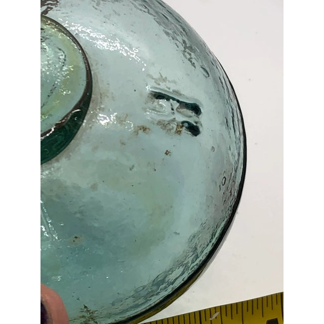 Early 20th Century Blue Glass Nautical Float | Chairish