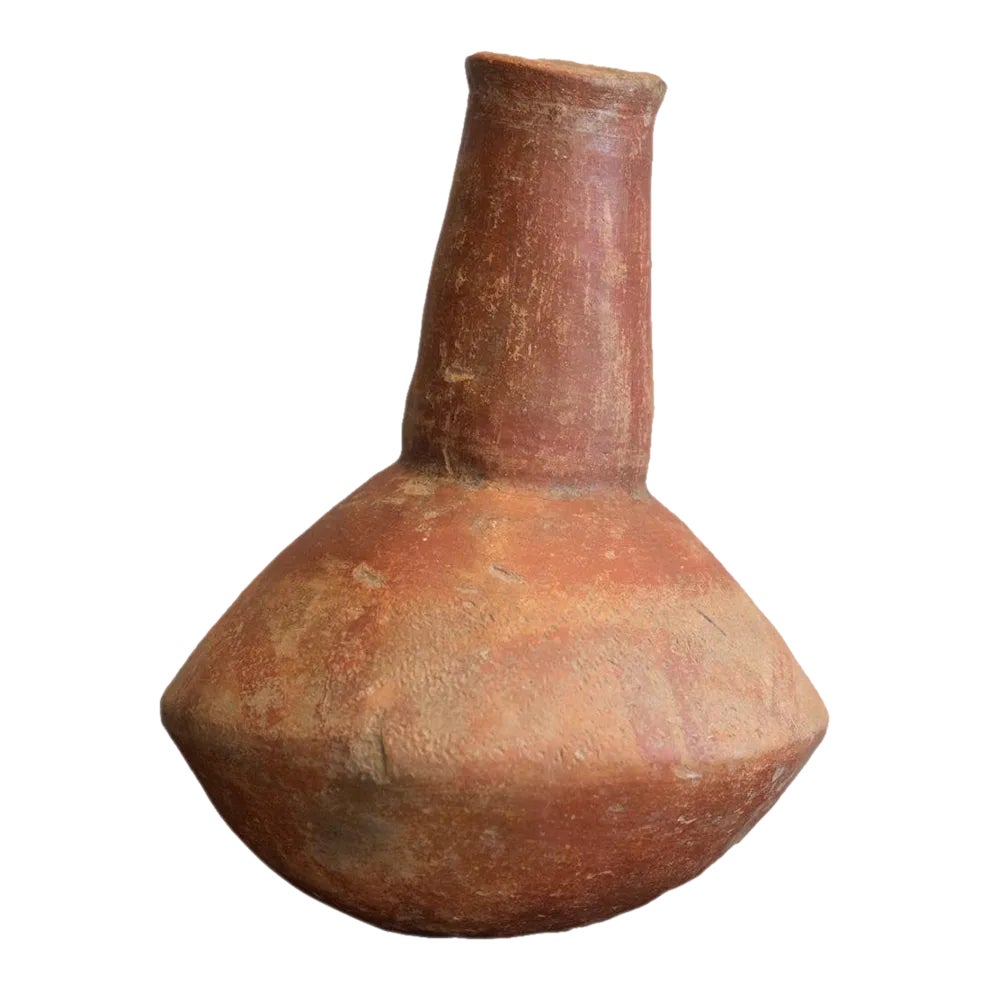Antique North African Red Slip Ware Vase | Chairish