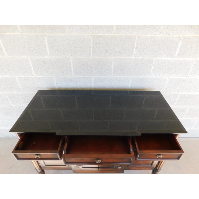 Lillian August Regency Style Granite Top Sideboard / Server | Chairish