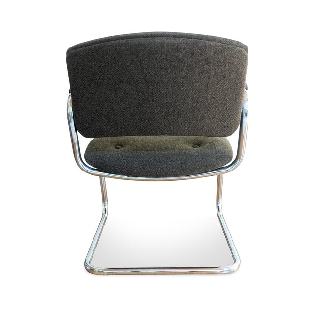 Brown Cantilever Office Chair - by United Chair Company | Chairish