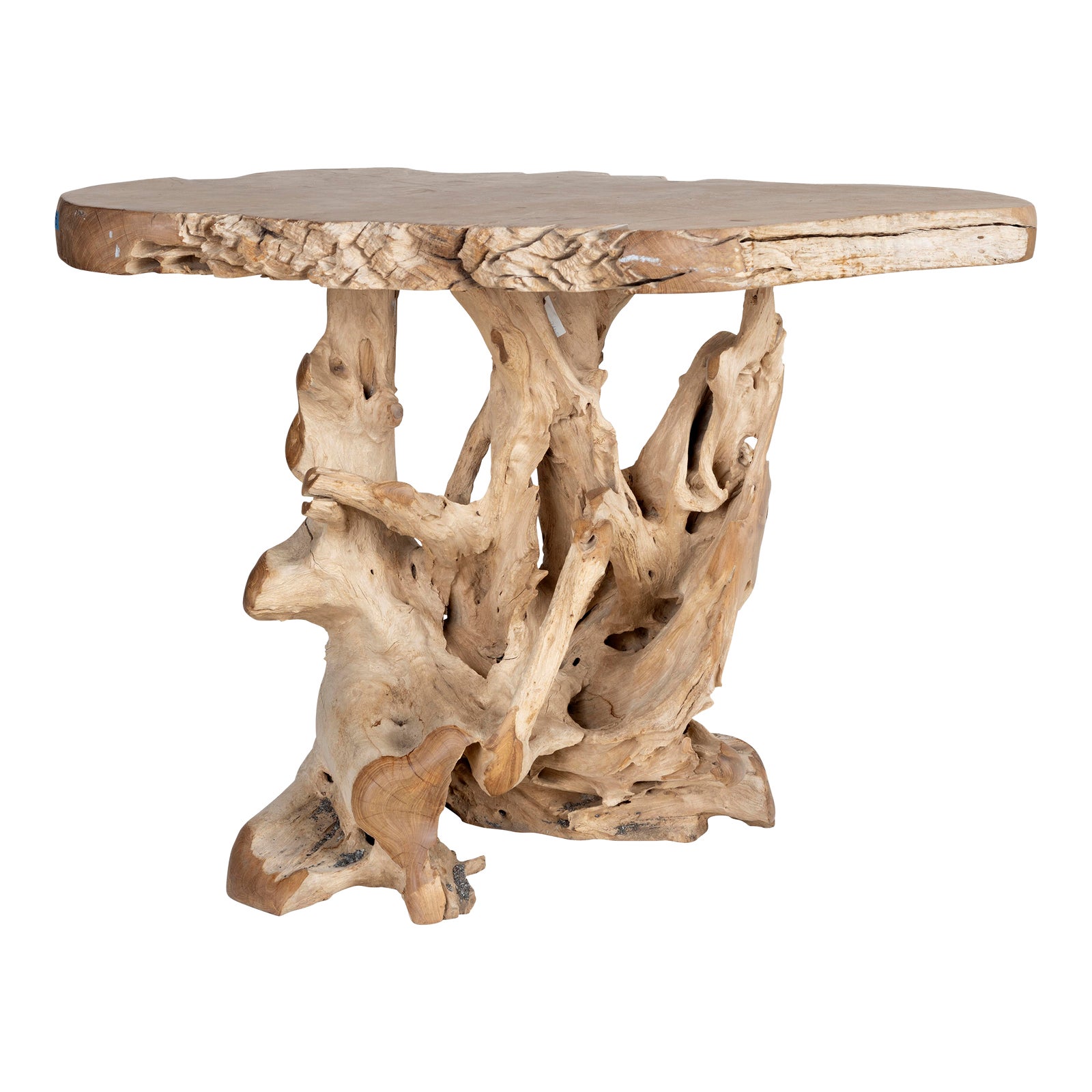Organic Form Teak Center Table | Chairish