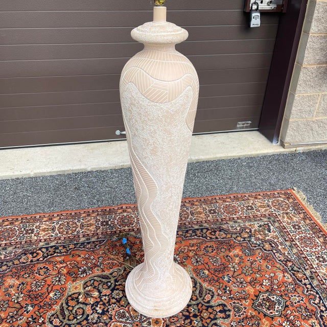 Vintage Sculptural Plaster Floor Lamp by Pacific Coast Lighting | Chairish