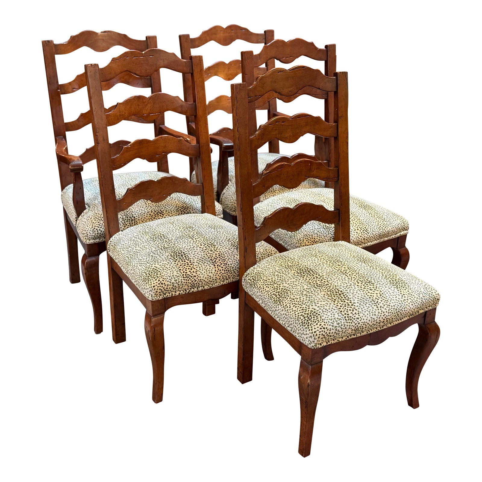 Guy Chaddock French Provençal Ladder Back Dining Chairs, Set of Five ...