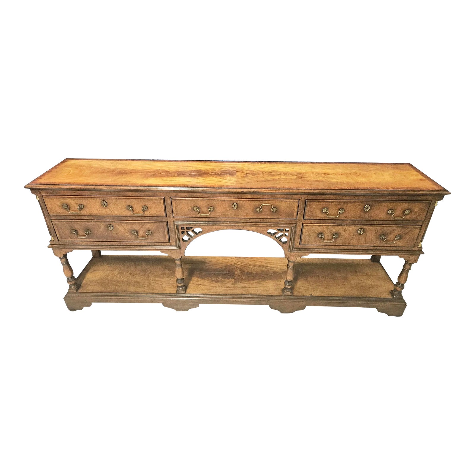 Century Monarch Long Narrow Traditional Console Table | Chairish