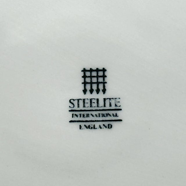 Vintage Steelite International England Minimalist Round White Porcelain ...