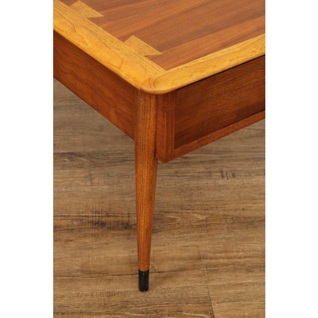 Lane Acclaim Mid Century Modern Walnut Side Table with Drawer | Chairish